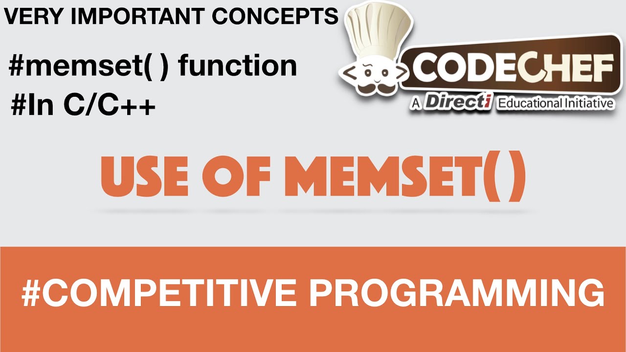 Memset Function In C C And Its Syntax Competitive Coding