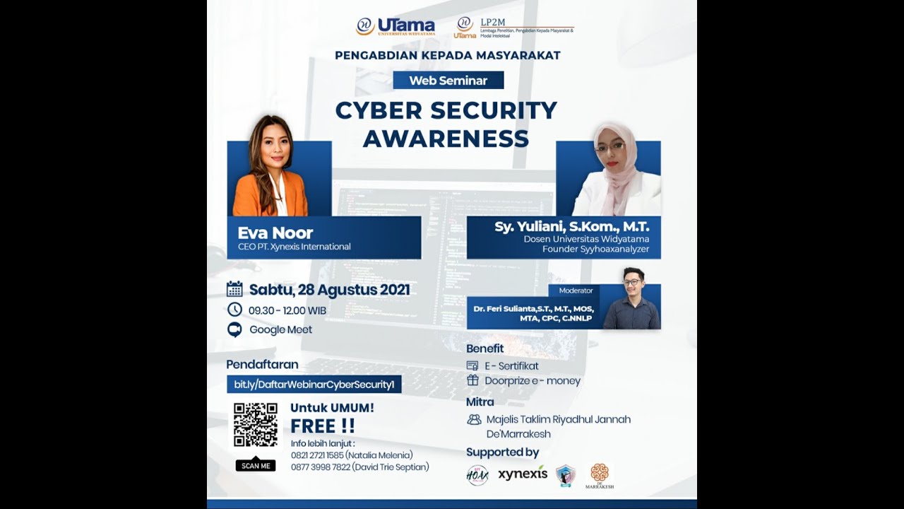 Live Streaming Webinar Cyber Security Awareness For Education Youtube