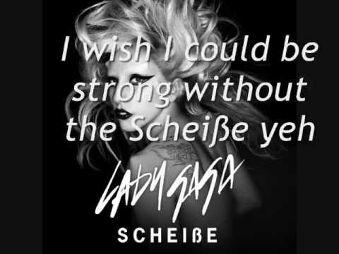 Lady Gaga Scheiße Full Version Lyrics Youtube