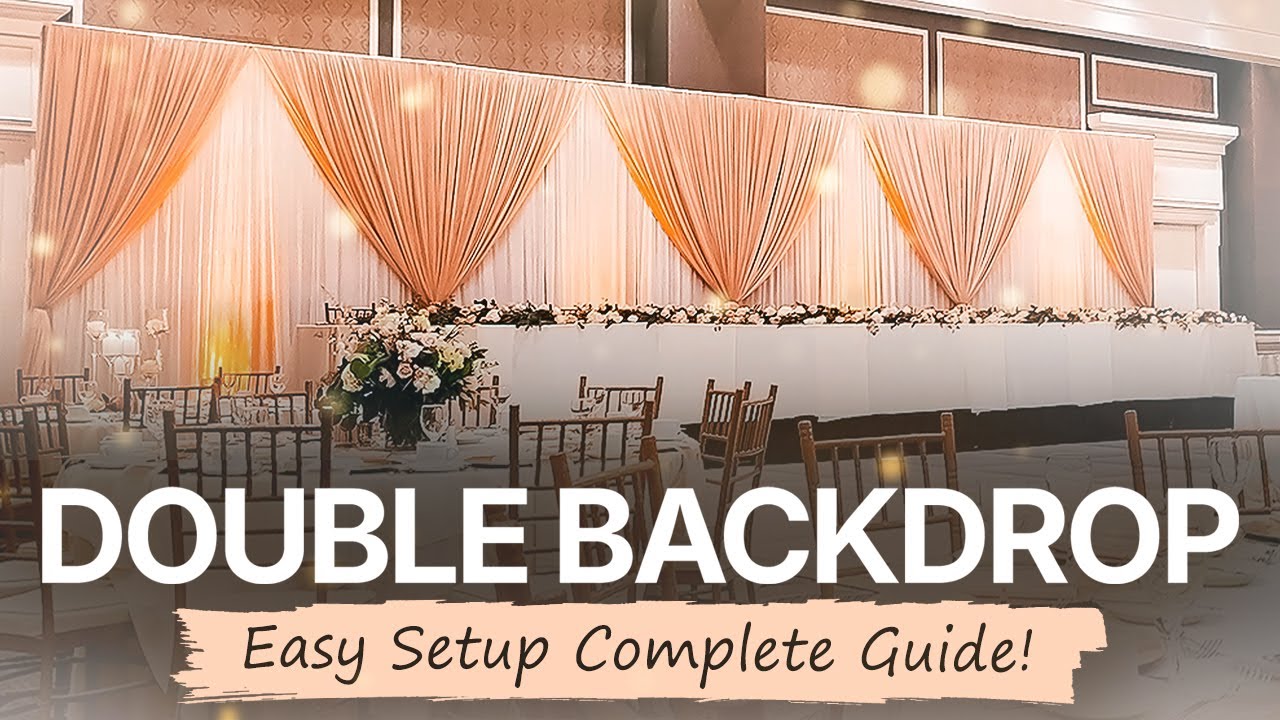 Double Crossbar Backdrop Stand With Draping Easiest Diy Guide Youtube
