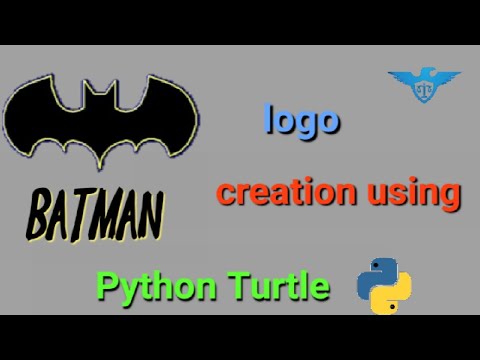 Creating Batman Logo Using Python Turtle Youtube