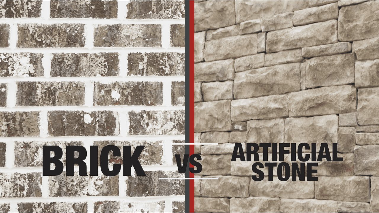 Brick Vs Artificial Stone Youtube