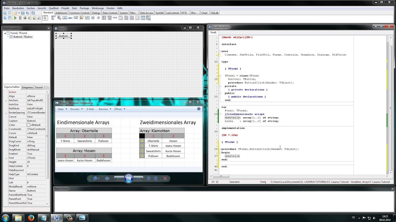 Lazarus Delphi Arrays 7 Youtube