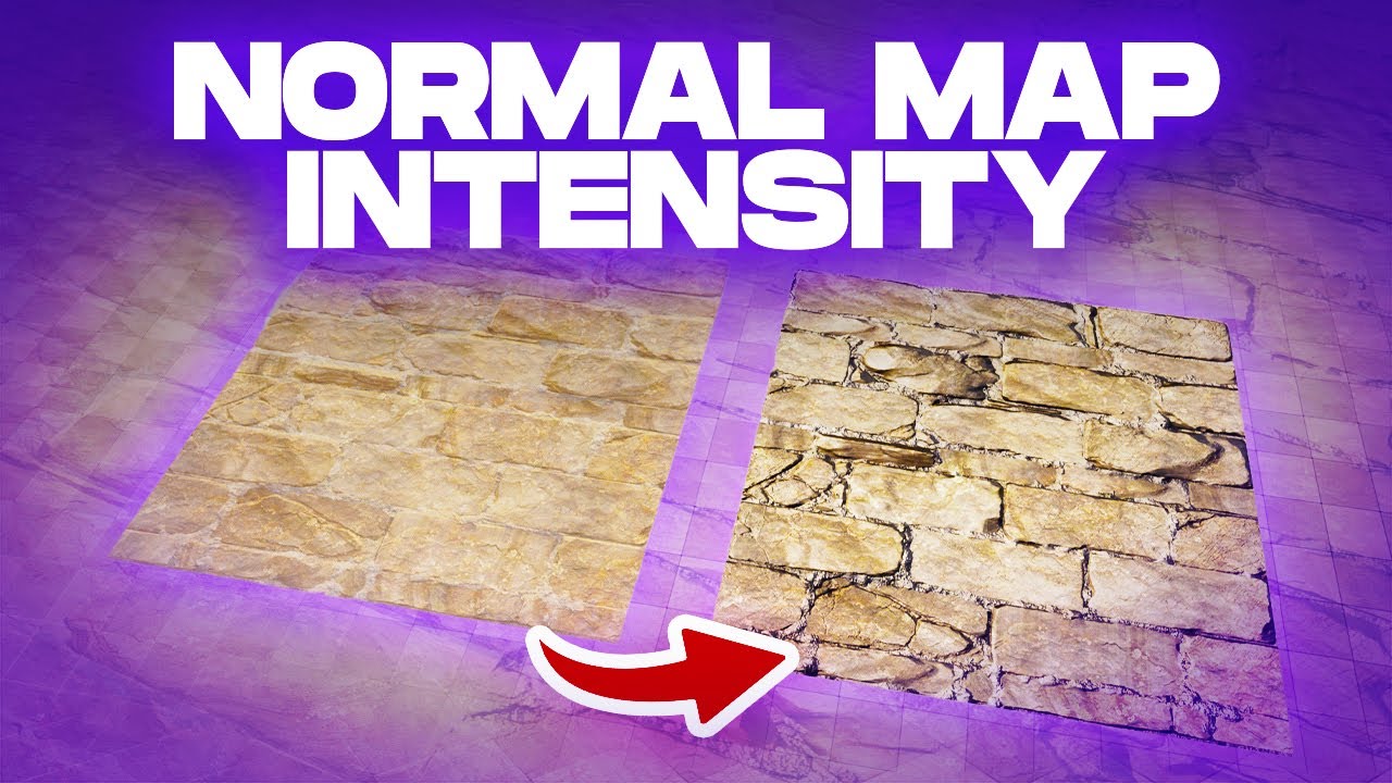 Adjust Normal Map Intensity In Unreal Engine 5 Flatten Normal Youtube
