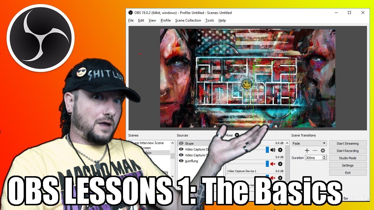 Obs Lesson 1 The Basics Youtube