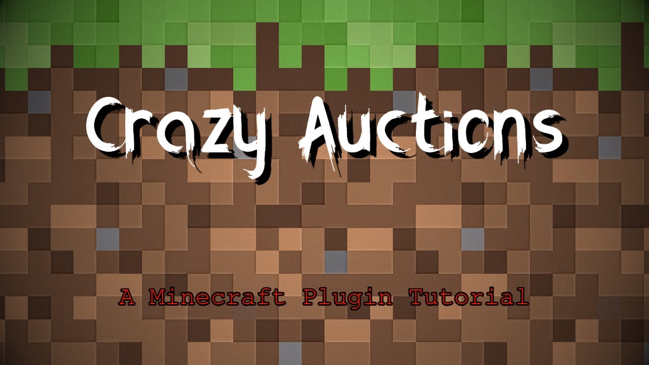 Minecraft Crazy Auctions Plugin Tutorial Youtube