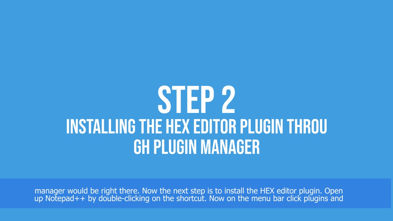 How To Install Hex Editor Plugin On Notepad Youtube