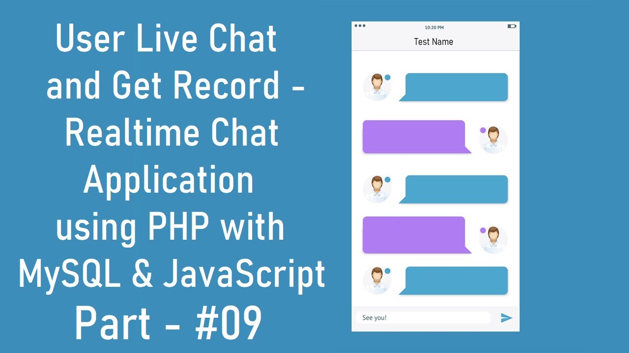 09 User Live Chat And Get Record Realtime Chat Application Using