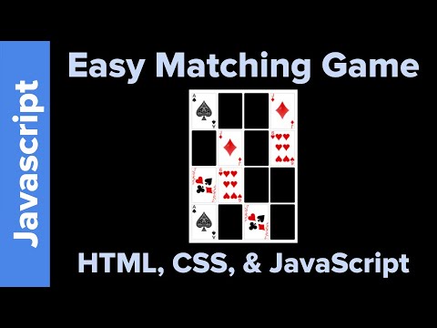 Html Css Javascript Matching Game Youtube