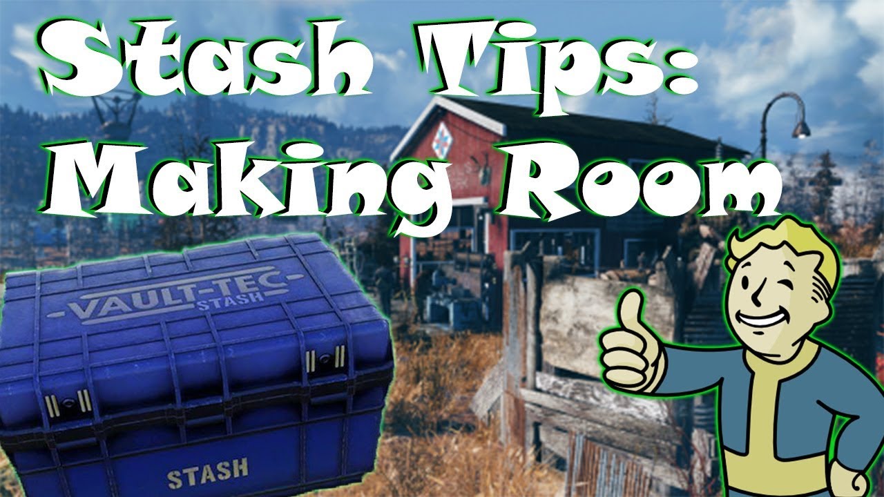 Fallout 76 Stash Tips Make More Space Youtube