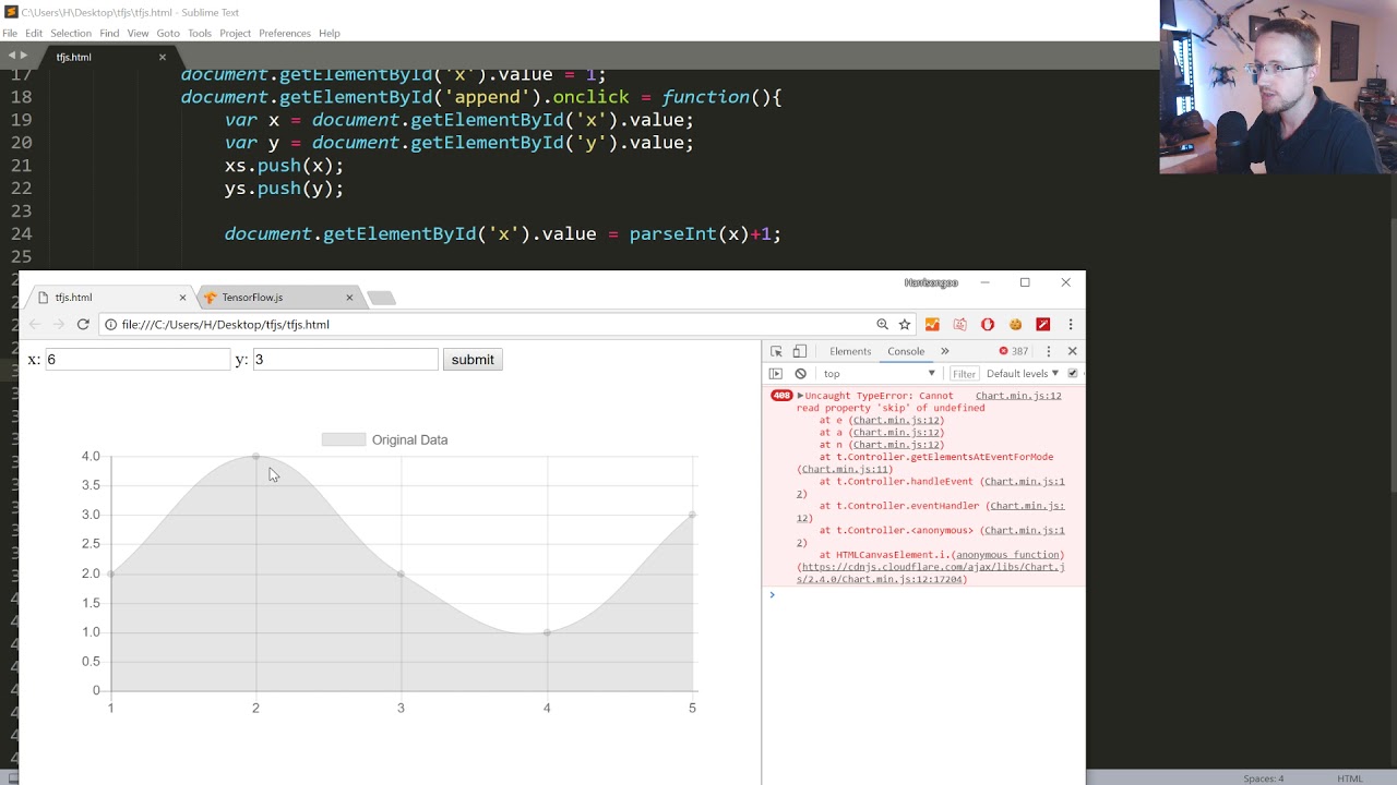 Basic Tensorflow Js Web Application Tensorflow Js P 2 Youtube