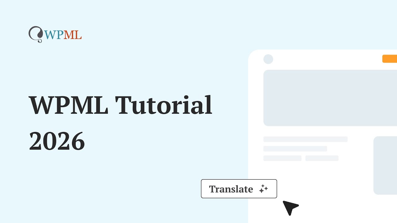 Wpml Tutorial How To Use Wpml Youtube