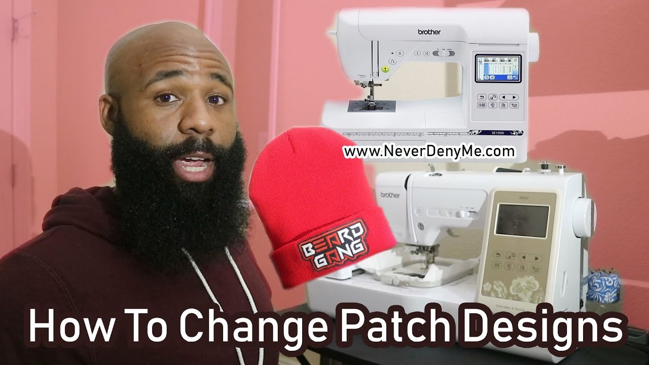 How To Sew A Removable Embroidery Patch Into A Beanie Brother Se1900