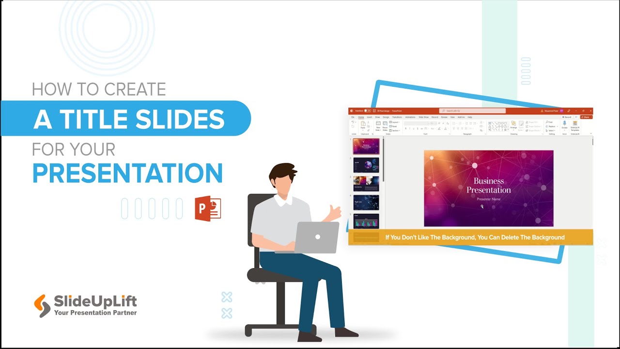 How To Create A Title Slide For Your Presentation Powerpoint Tutorial