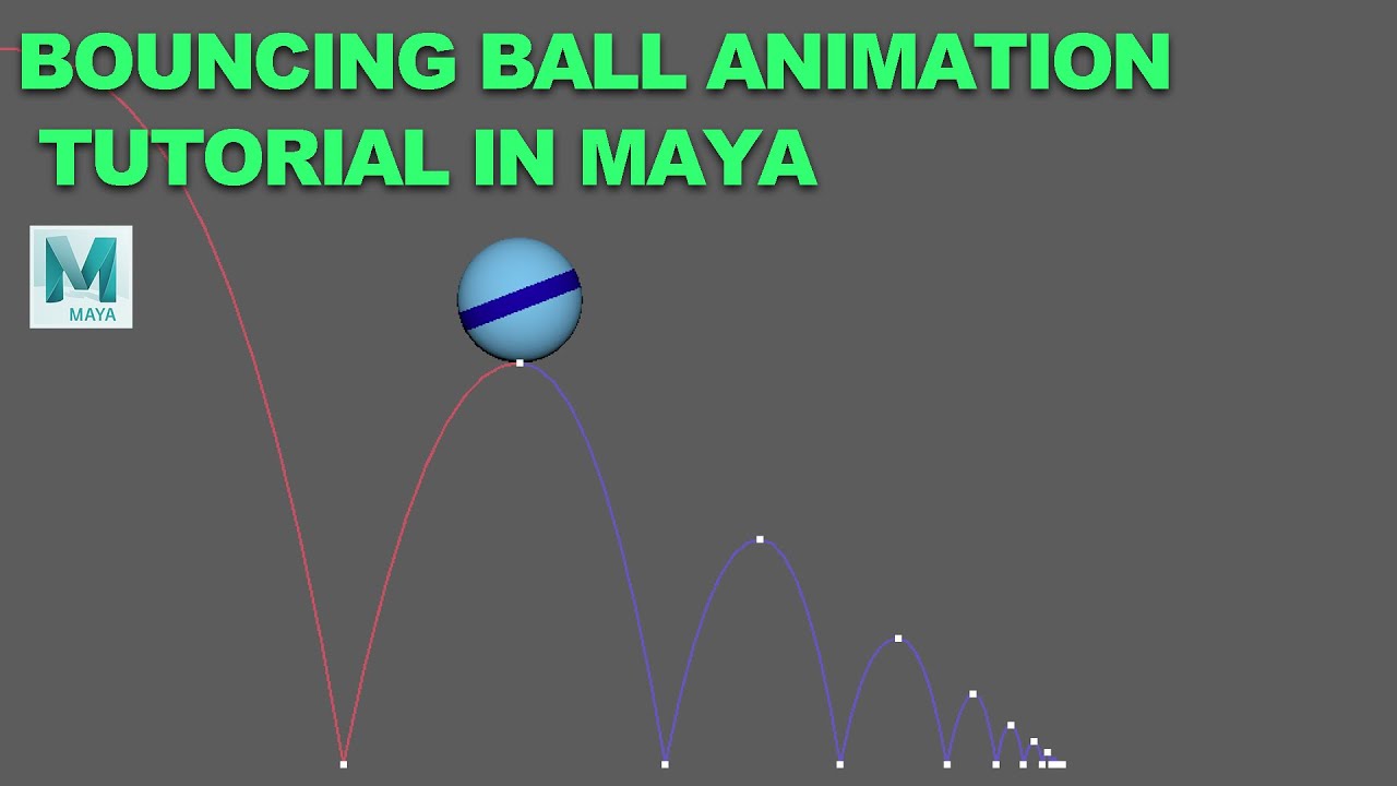 Bouncing Ball Animation Tutorial In Maya Youtube