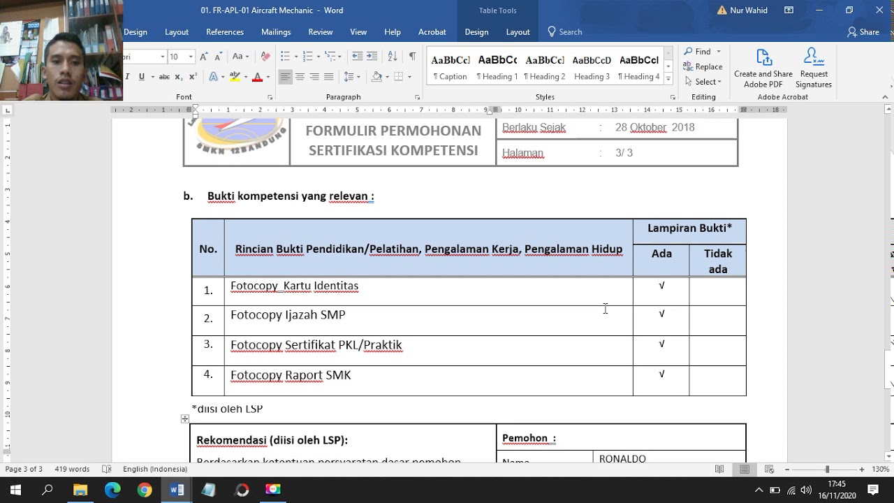 Tutorial Pengisian Apl 01 Dan Apl 02 Youtube