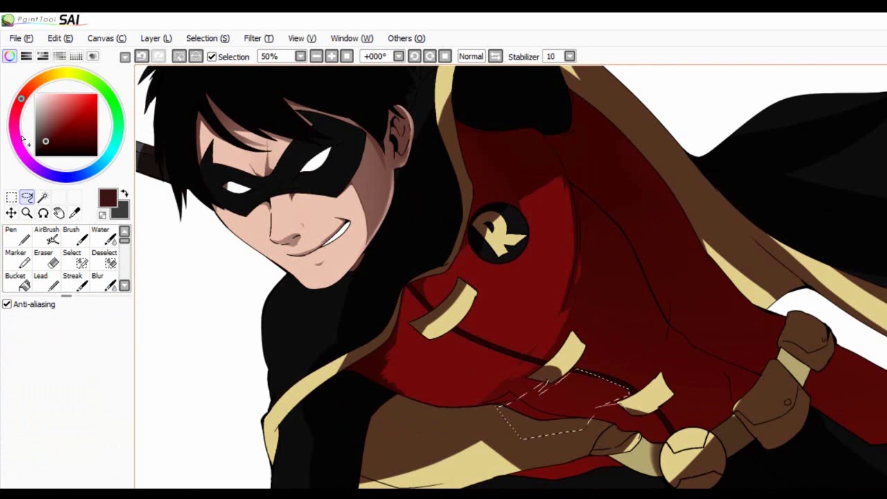 Robin Dick Grayson Speedpaint Youtube