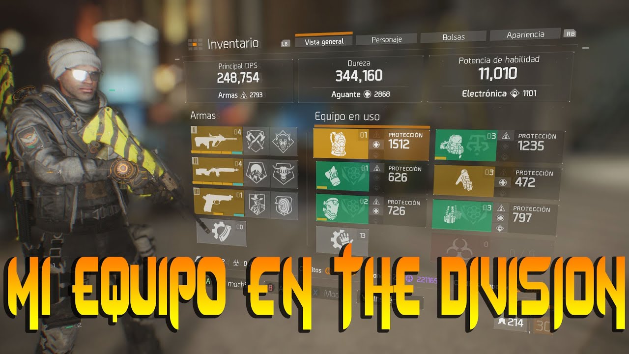 Mi Equipamiento En The Division My Best Build Youtube