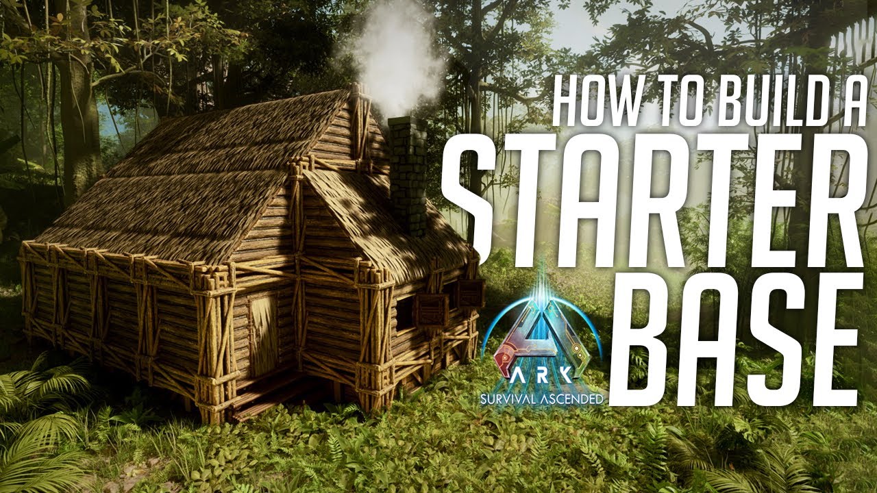 How To Build A Starter Base In Ark Survival Ascended Youtube