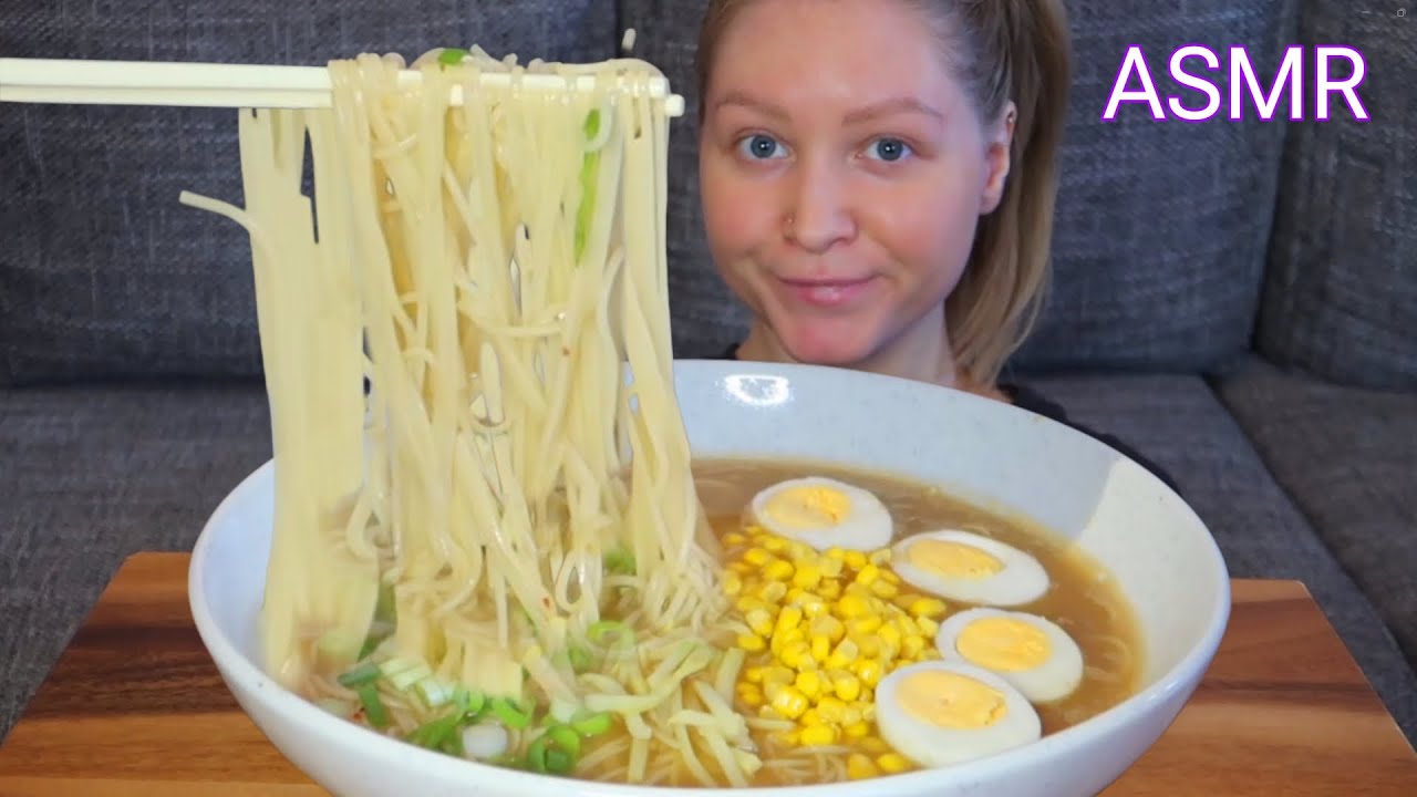 Asmr Ramen Mukbang Eating Sounds Youtube