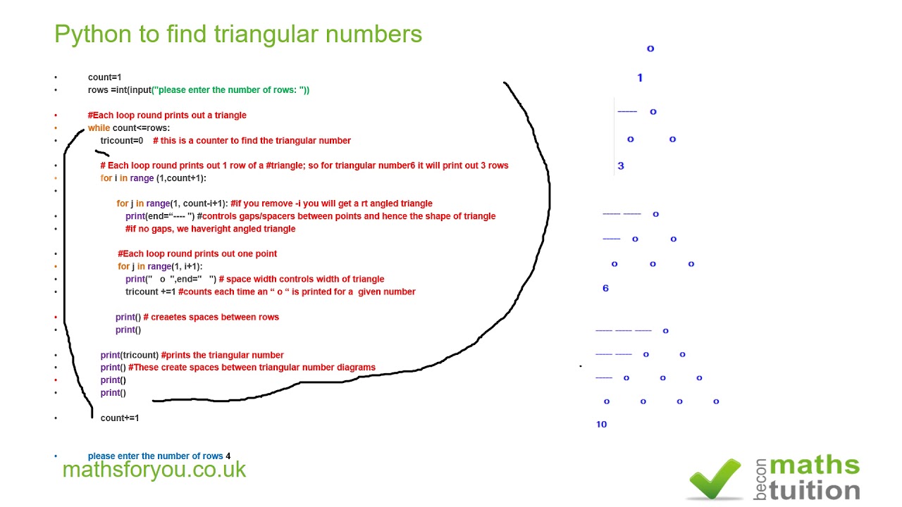 Triangular Numbers Formula Python At Sabrina Swensen Blog
