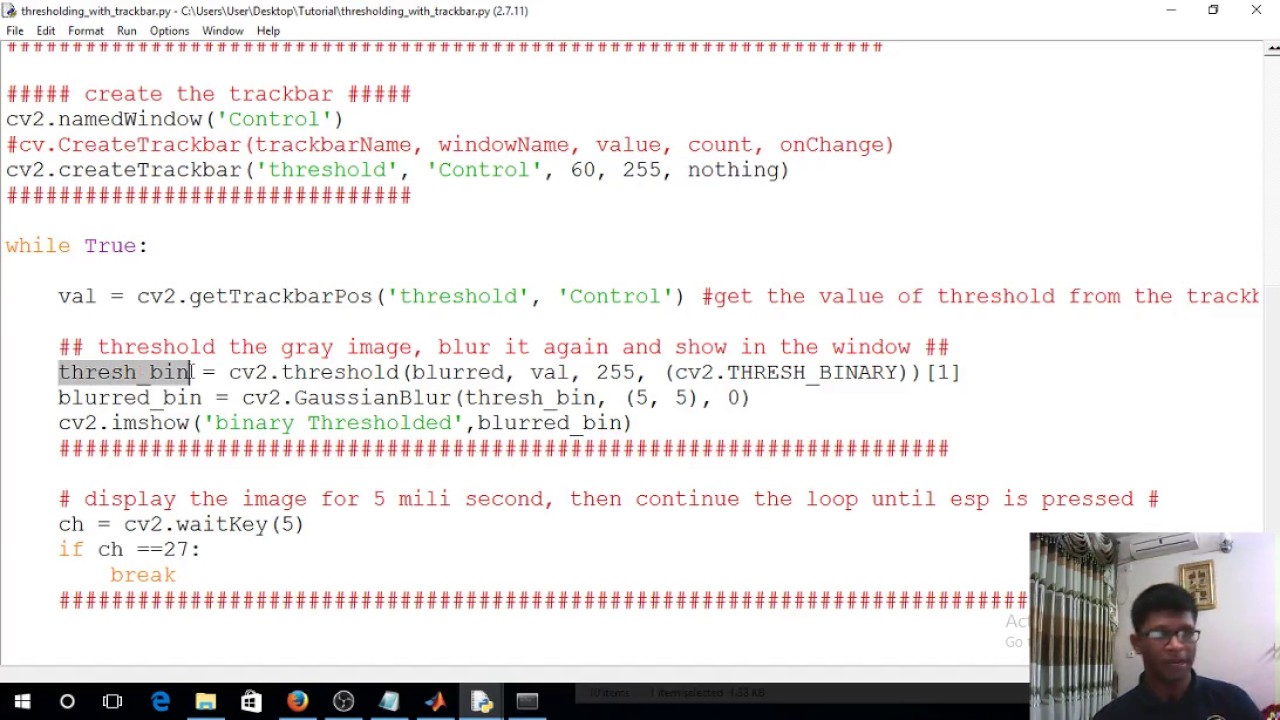 Image Processing 3 With Python And Opencv Code English Youtube