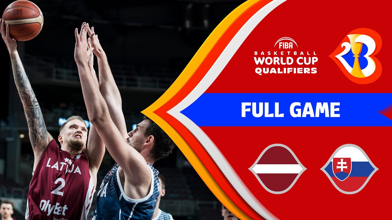 Latvia V Slovakia Full Game Fiba Basketball World Cup 2023 Fiba