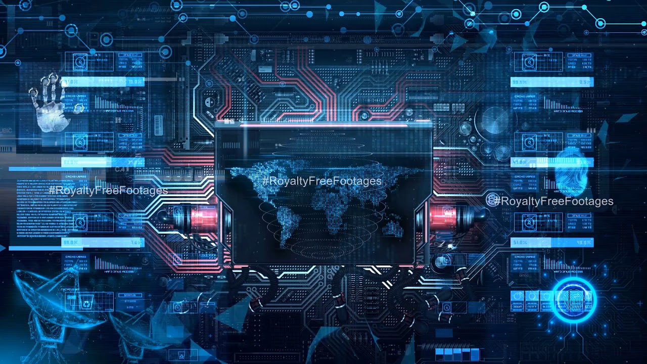 Technology Video Background Hi Tech Motion Background Loop Hud