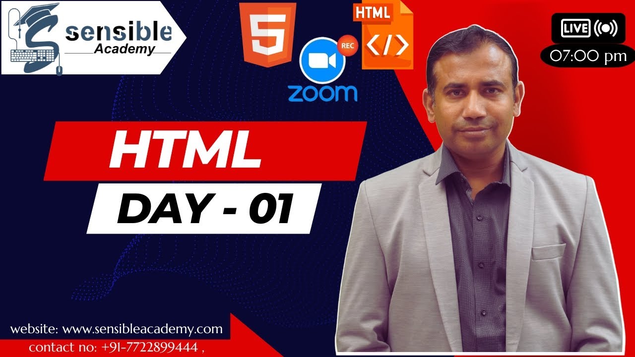Class 1 Html In Detail рџ ґlive Web Development Youtube