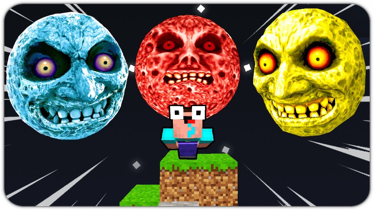 Noob Vs Angry Evil Moons In Minecraft Youtube