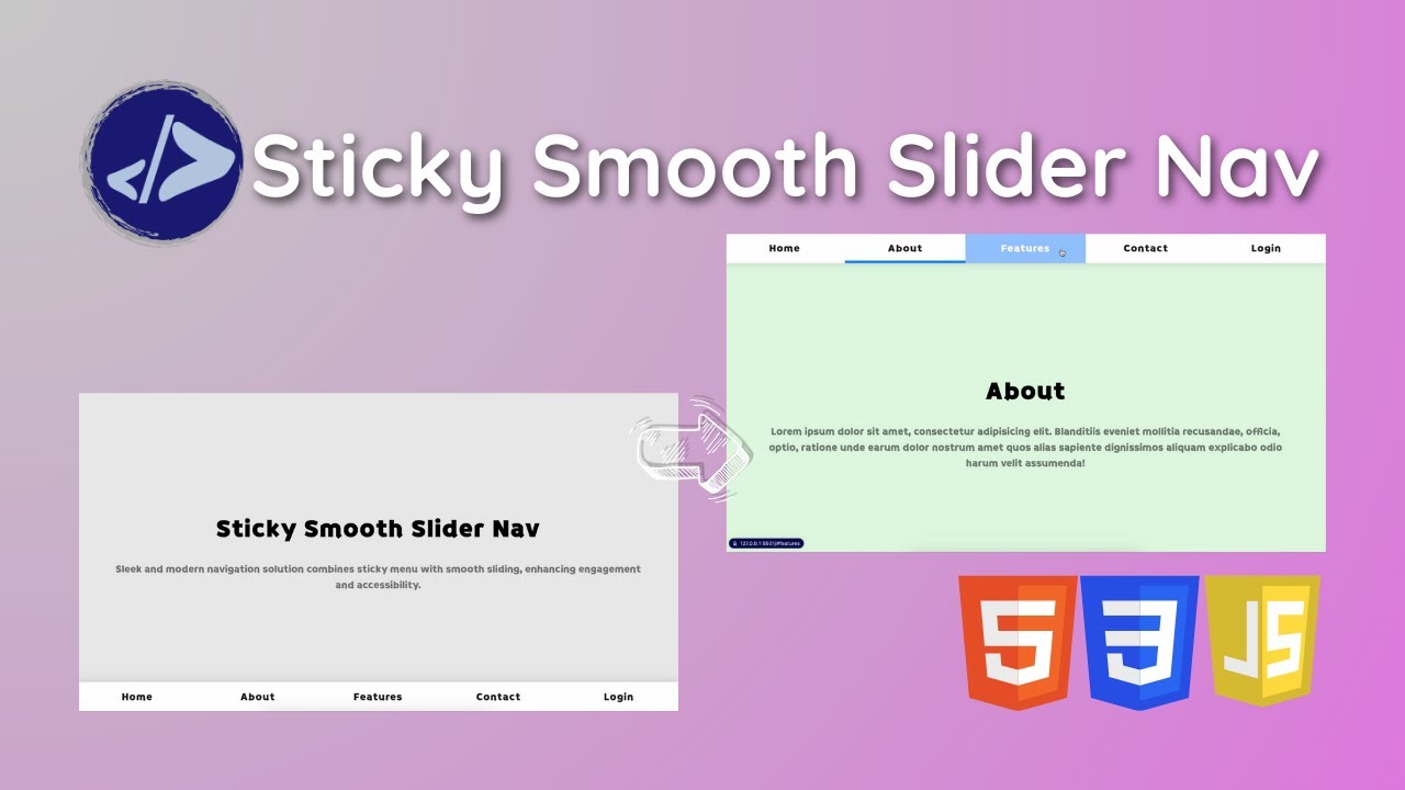 Sticky Smooth Slider Nav Customized Dev Sticky Smooth Slider Nav