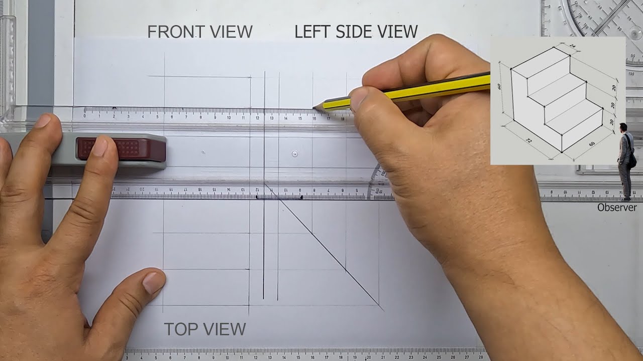 Simple Orthographic Drawing Ppt Isometric And Orthographic Drawings