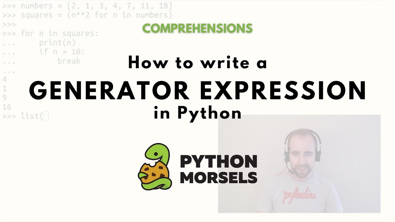 Generator Expressions In Python Youtube