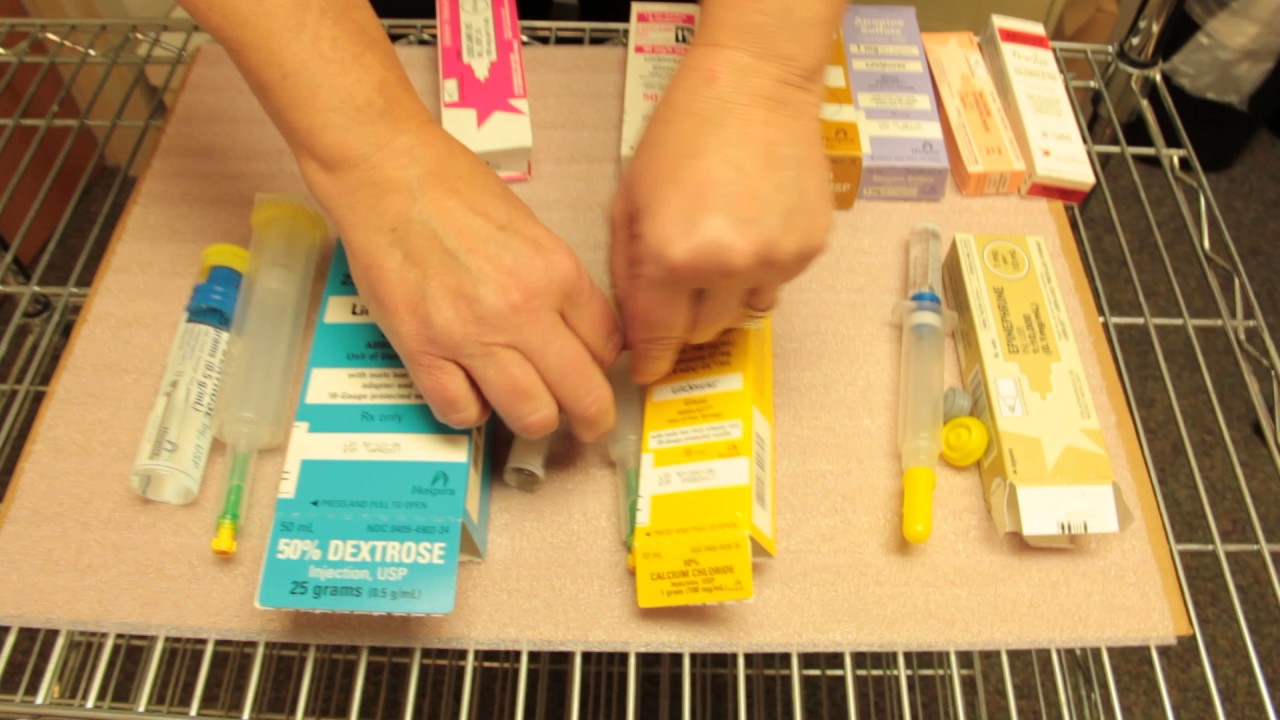 Emergency Code Syringe Medication Set Up Instructions Youtube