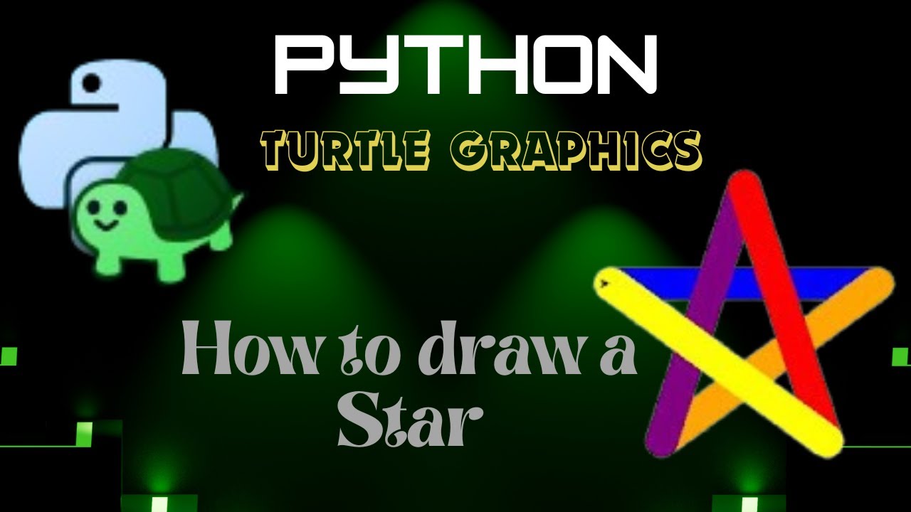 Python Turtle Graphics Amazing Design How To Draw A Star Using