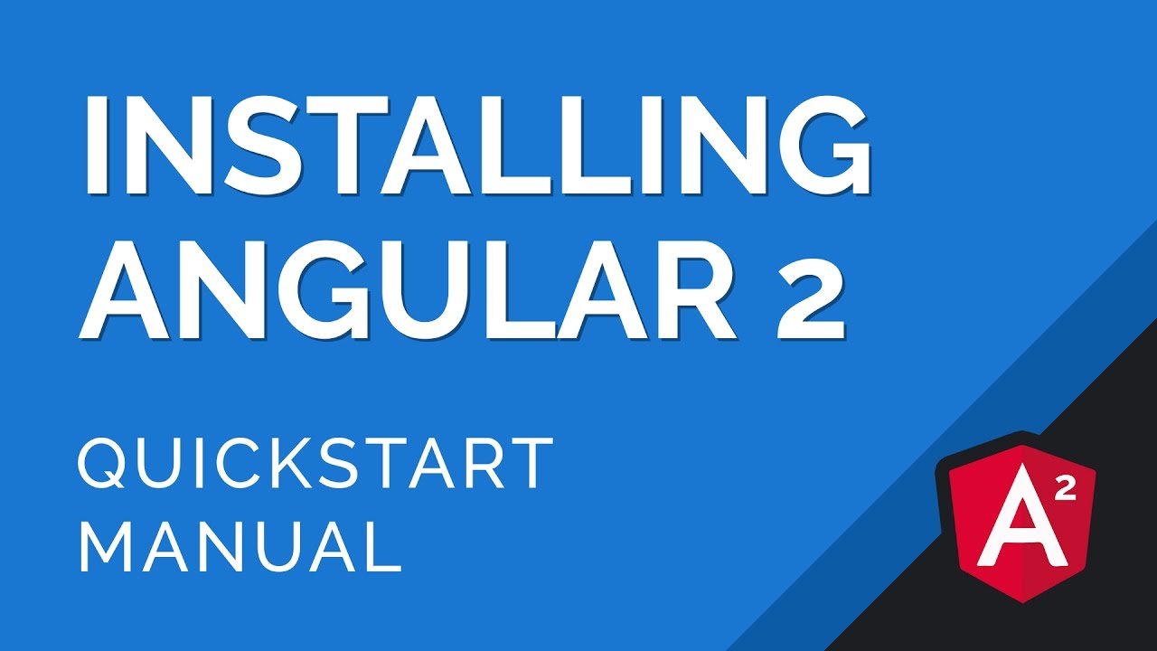 How To Install Angular 2 Manually Youtube