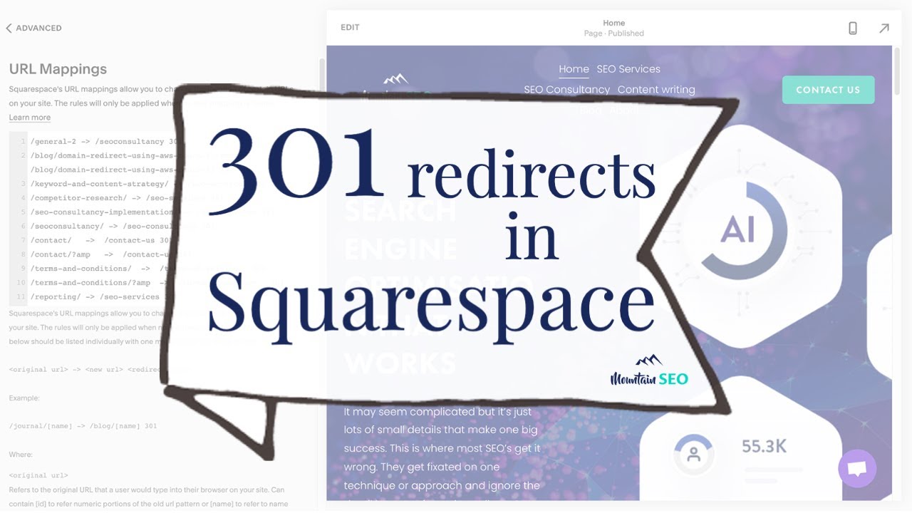 Set Up 301 Redirects In Squarespace Youtube