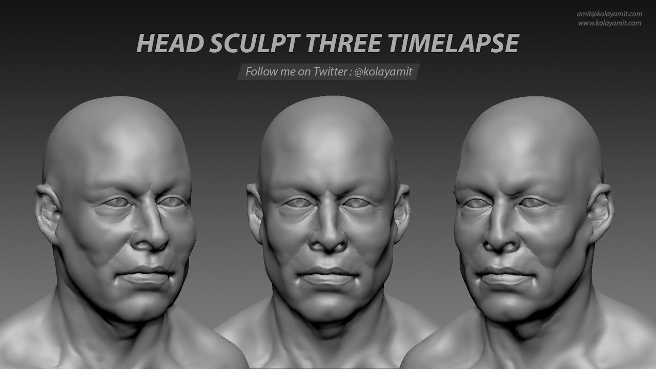 Head Sculpt Three Timelapse Youtube