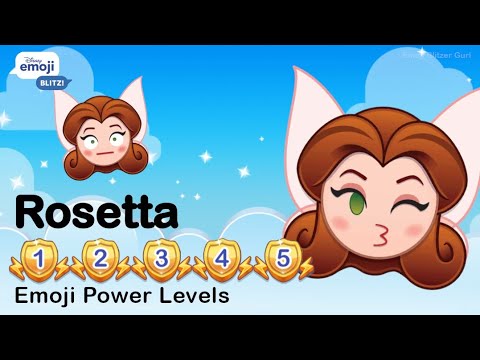 Rosetta Power Level 1 To 5 Pixie Hollow Disney Emoji Blitz V61