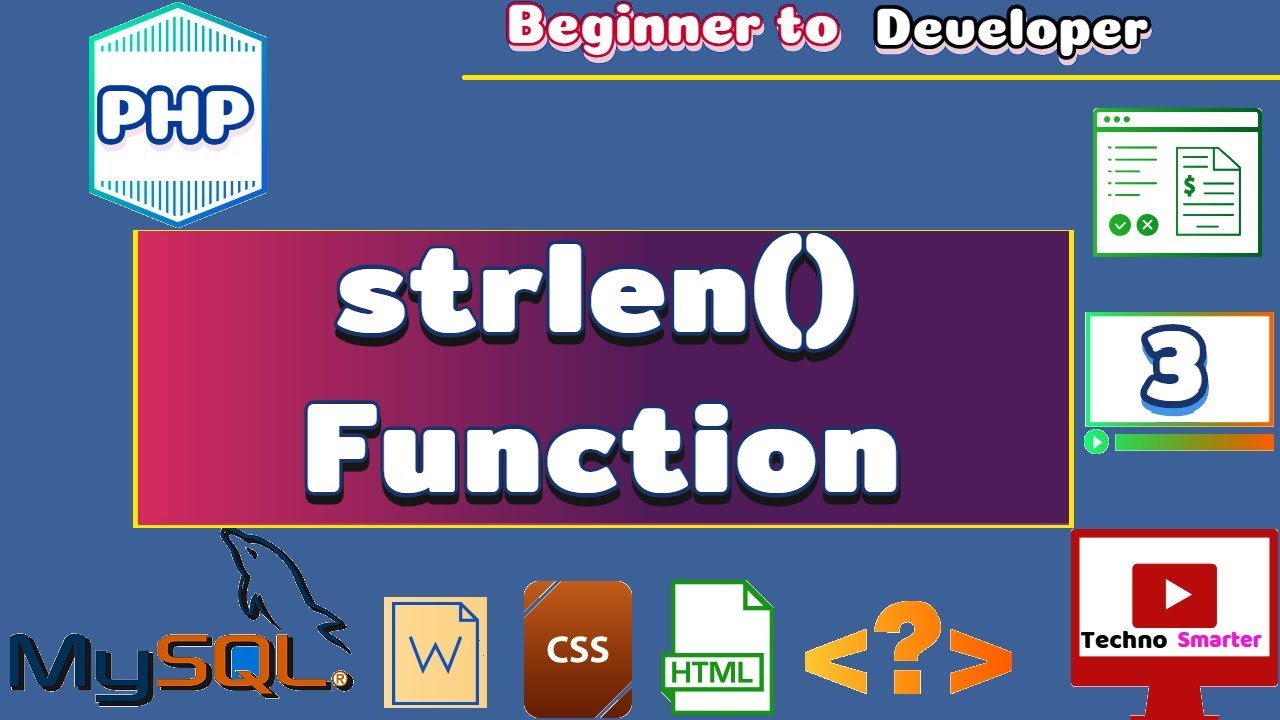 String Function Strlen String Length Function Php Tutorials For