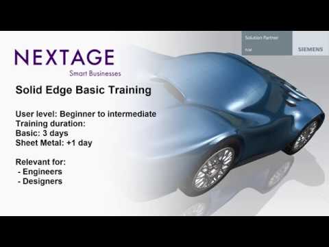 Se Solid Edge Basic Training Course Summary Nextage Youtube