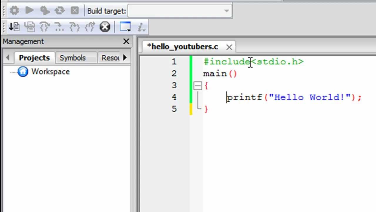 C Programming Tutorial 2 Hello Rs Youtube