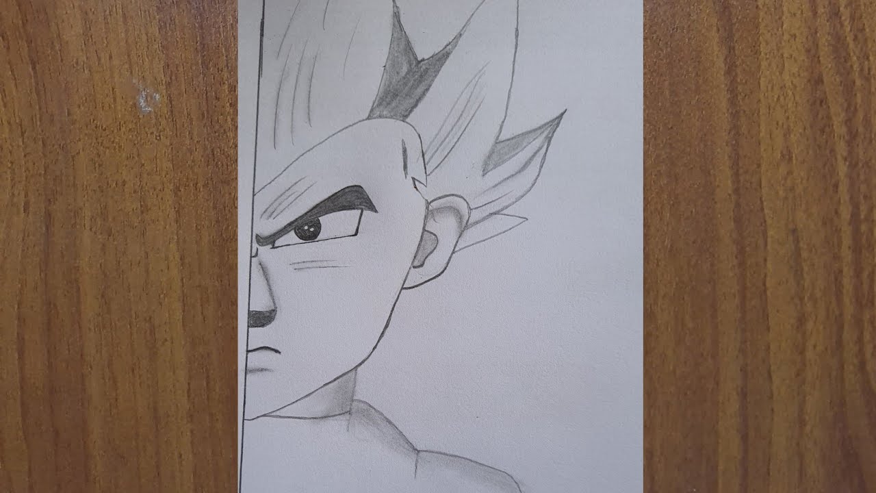 Vegeta Face Drawing Easy At Mary Smithey Blog