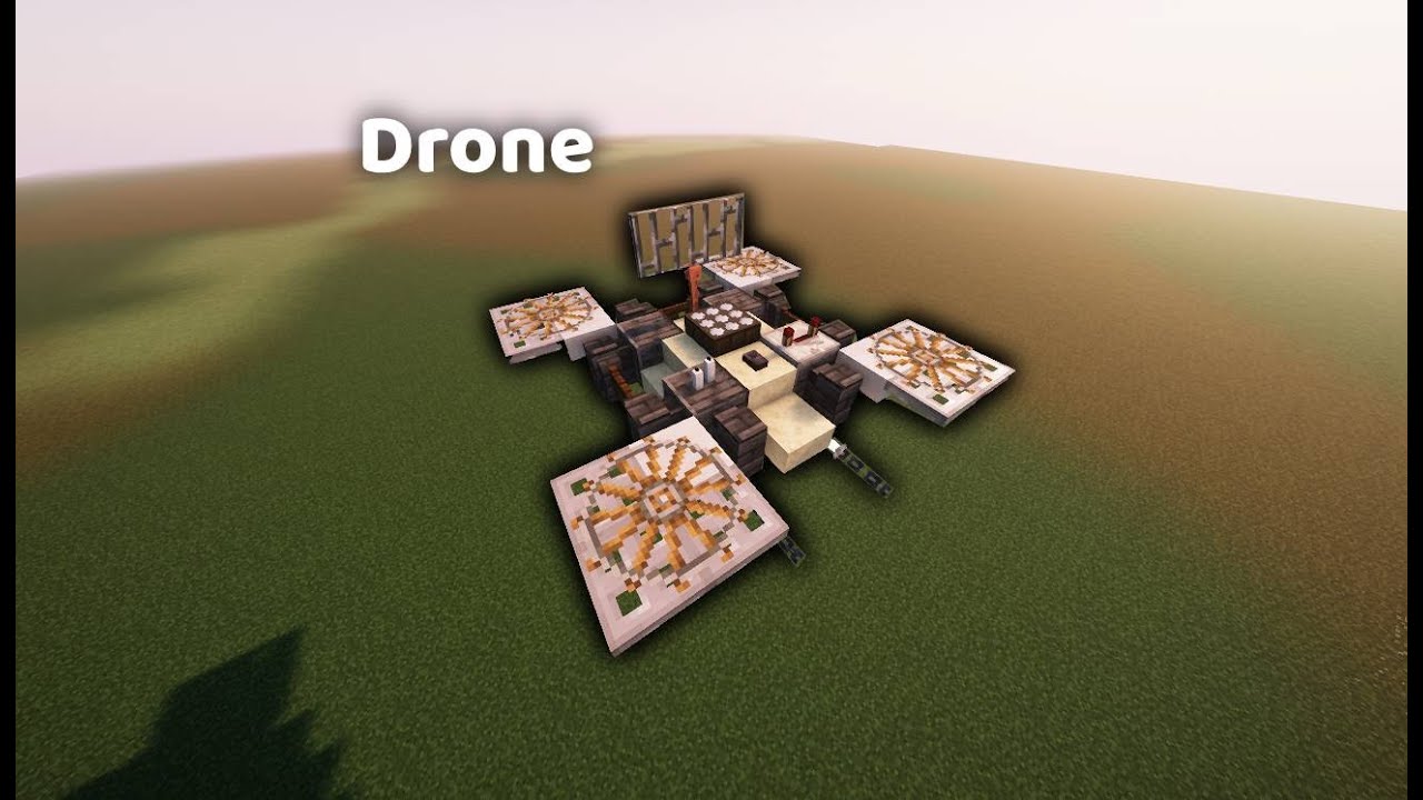 Minecraft Tutorial How To Build A Drone Youtube
