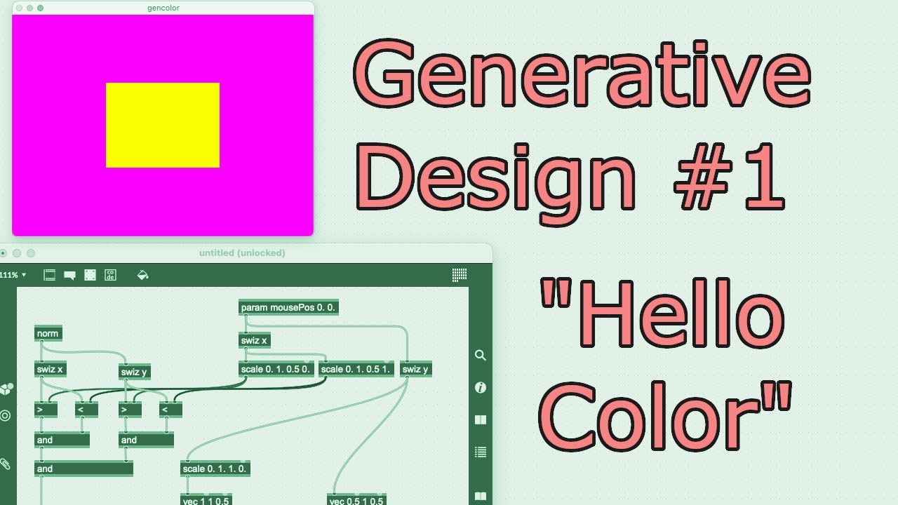 Color Harmony Generative Design Max Msp Tutorial Youtube