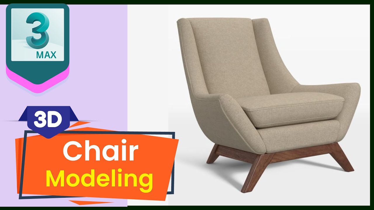Chair Modeling In 3ds Max I Stylish Wooden Chair In 3dsmax Youtube