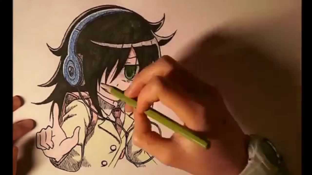 Tomoko Kuroki Watamote Speed Drawing Youtube