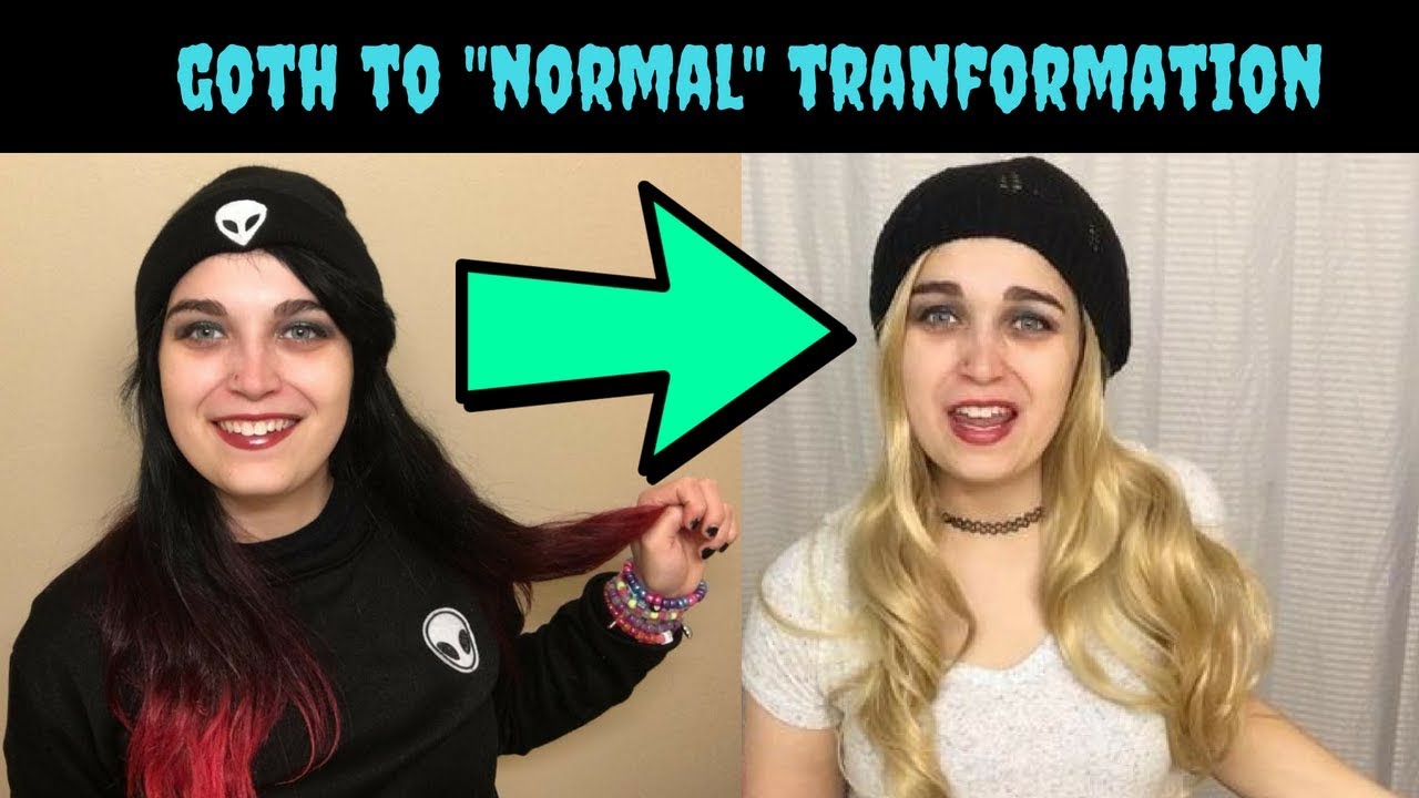 Goth To Preppy Transformation Youtube