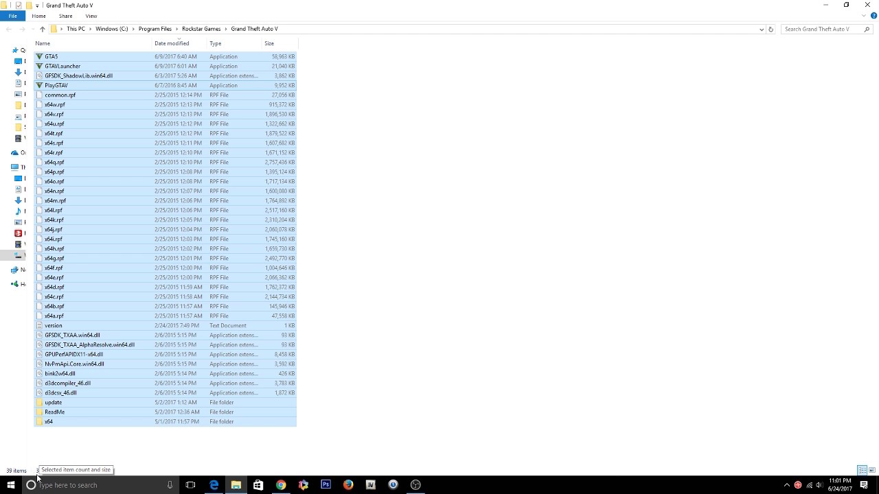 Gta 5 Default Files In Directory No Mods Original Files Youtube