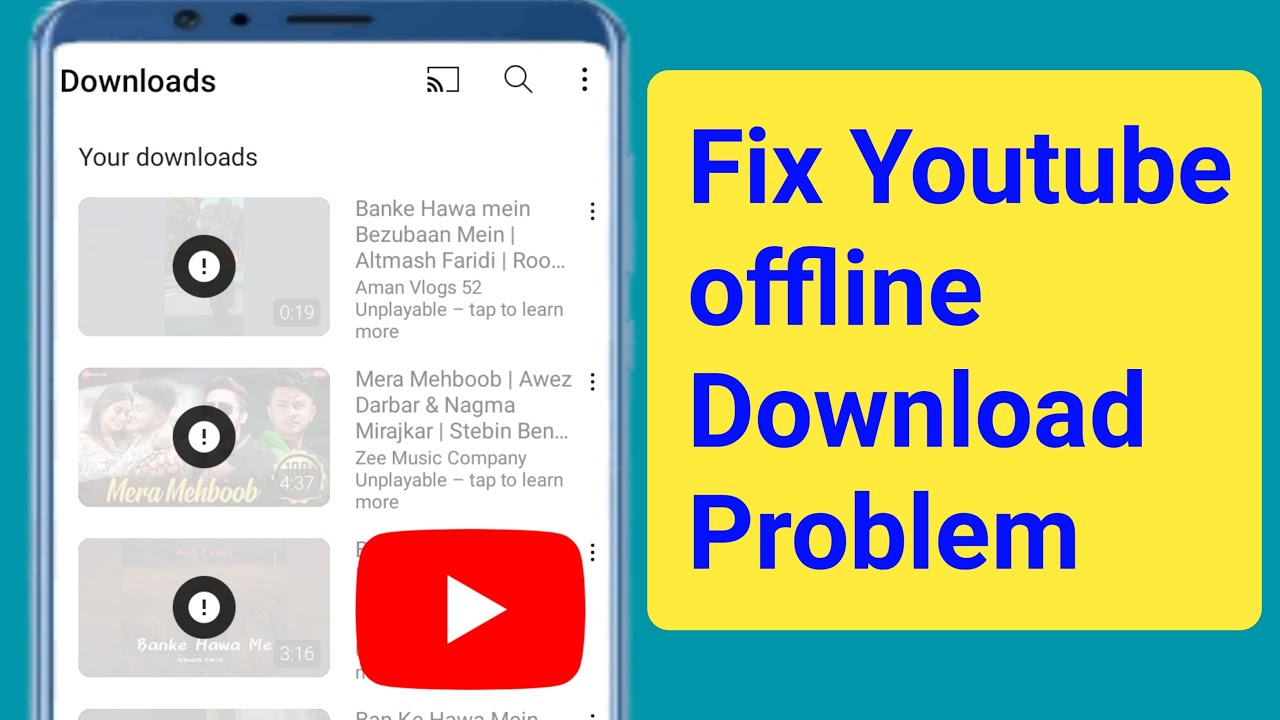Fix Youtube Offline Not Download Problem Youtube Offline Video